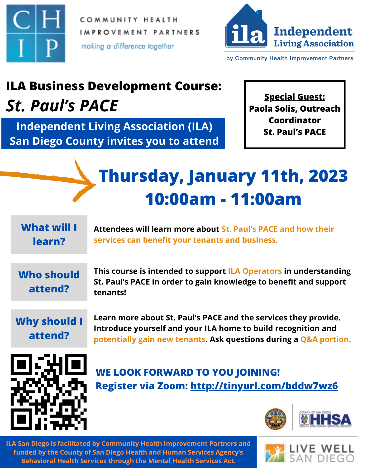 ILA Business Development Course: St. Paul's PACE - Independent Living ...